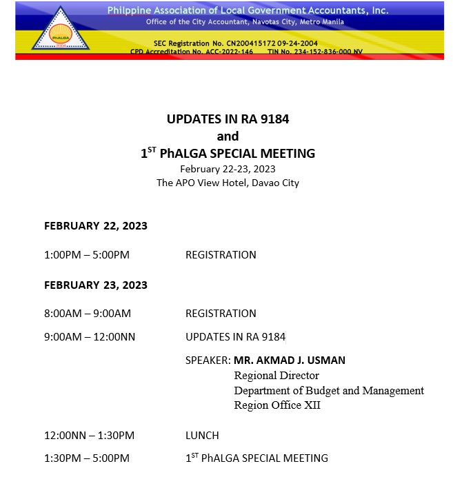Philippine Association of Local Government Accountants